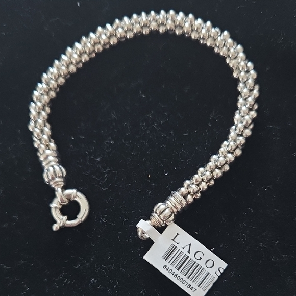 LAGOS | Jewelry | Lagos Silver Beaded Bracelet | Poshmark
